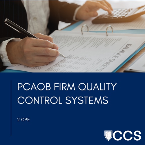 PCAOB Firm Quality Control Systems | CPE Training Events