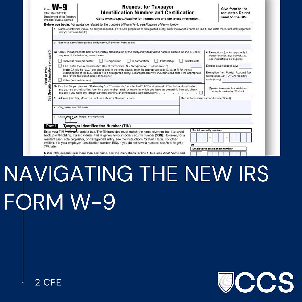 Navigating the New IRS Form W-9 | TheAccountwareGroup