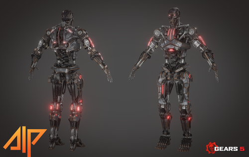 Gears 5 Terminator T-800 3D Model Extracting Service | ALProgramming