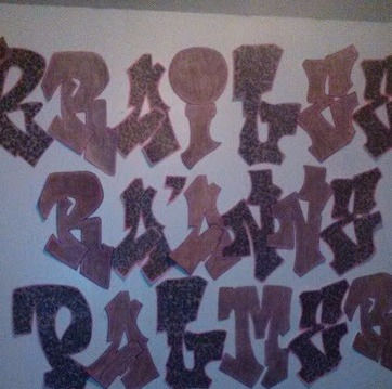 Giant Graffiti Lettering by Denise | website