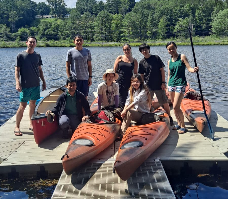 Higgs Lab kayaking day!!! Goodbye summer, catch you in Fall. :)