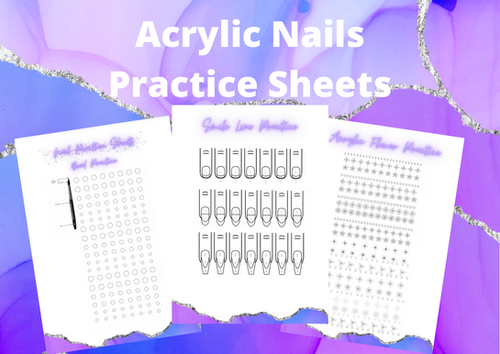 Acrylic Nails Practice Sheets Workbook | Salonexpert