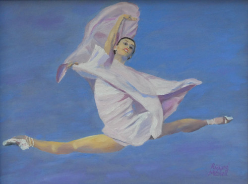 Ballerina Leaping - Mounted Print | Milky Way Gallery