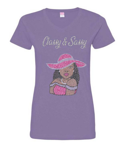 Classy & Sassy-Pink Rhinestone Shirt | Soulful Expressions