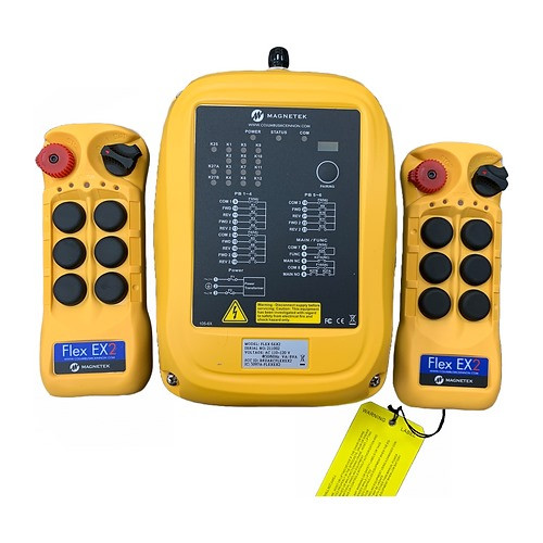 Sistema de controles magnetek modelo flex-6ex2, 110vac rx, 2 tx | Weld ...