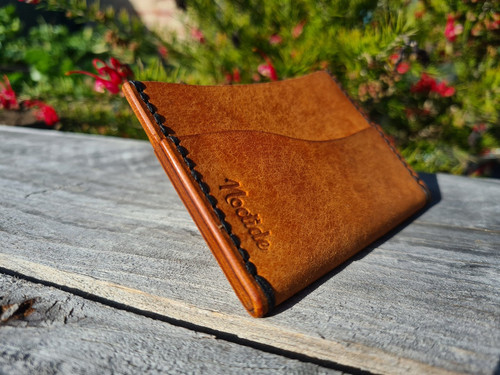 Tan Card Holder - The Tawny | Noctide Leather