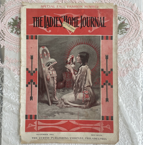 Vintage 1903 Native American Ladies Home Journal Magazine Cover Art ...