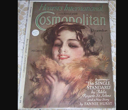 1927 Lady In Fur Vintage Harrison Fisher Cosmopolitan Magazine Cosmo ...
