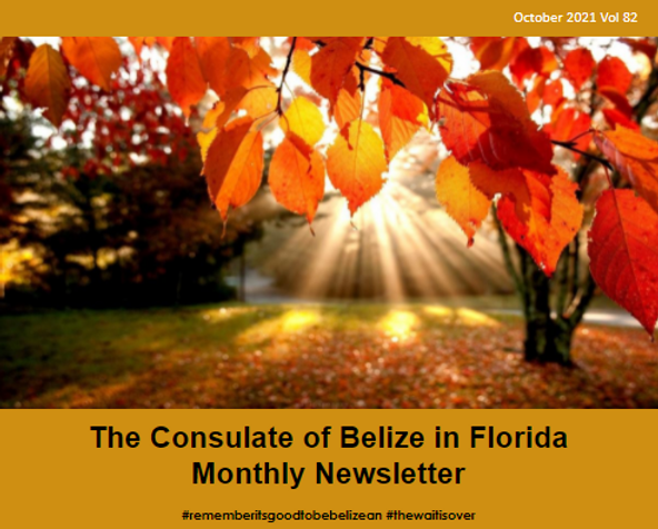 Consulate of Belize in Florida e-Newsletter, October Edition