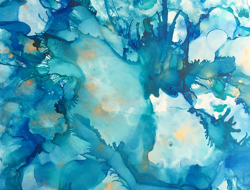 Abstract Painting Using Alcohol Inks | kathrynwadel