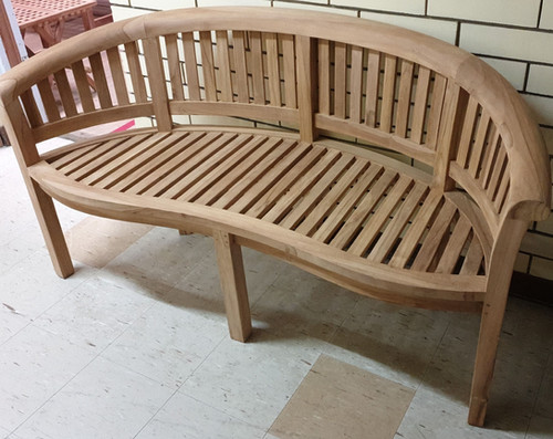 Peanut teak bench | Prime Liquidators