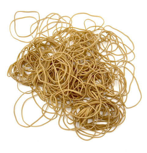 Elastiques caoutchouc blonds - 100(Ø64)mm x 1.7mm - sac de 1kg | Progom