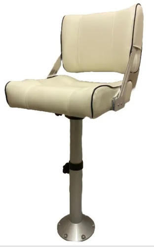 White Reversible Seat & Adjustable 360° Pedestal, Seat Height 24"-30 ...