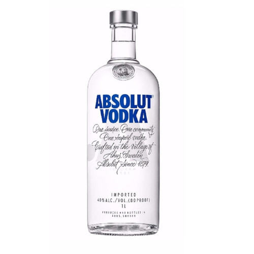 Vodka Absolut Azul 1000 ml | Polo Hoyos