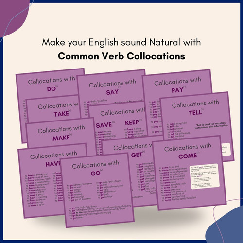 Common Verb Collocations | Get Set Go English