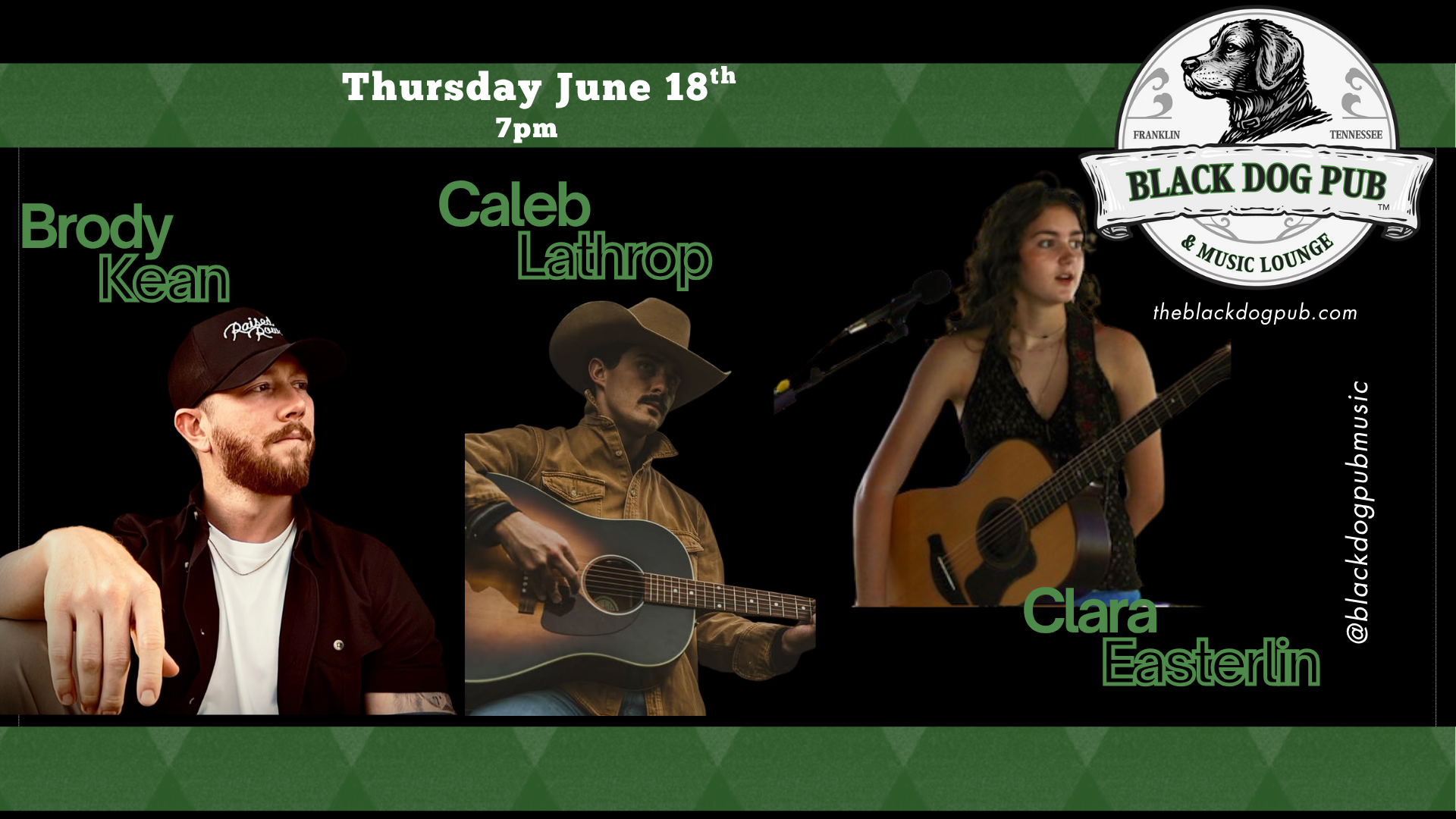 Brody Kean, Caleb Lathrop & Clara Easterlin | Black Dog Pub