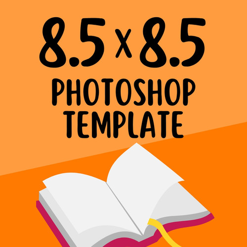 8.5x8.5 KDP Children's Book Photoshop Template (Paperback) | Heather Cash