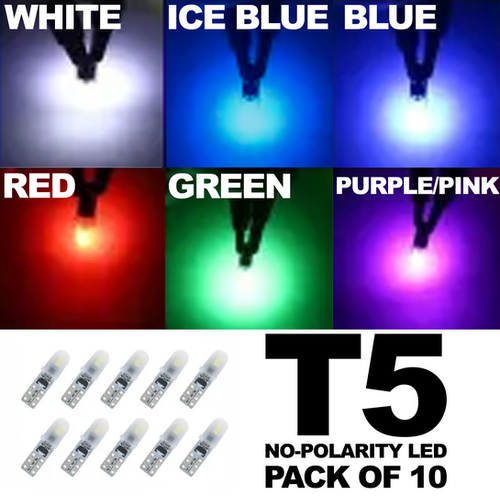 T5 No-Polarity LED - Pack of 10 | Southridge Customs