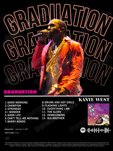 Kanye Graduation Poster | Procure Posters