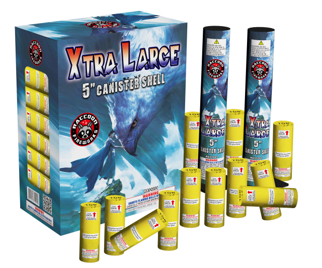 Xtra Large 5" Canister Shell | Kent Fireworks
