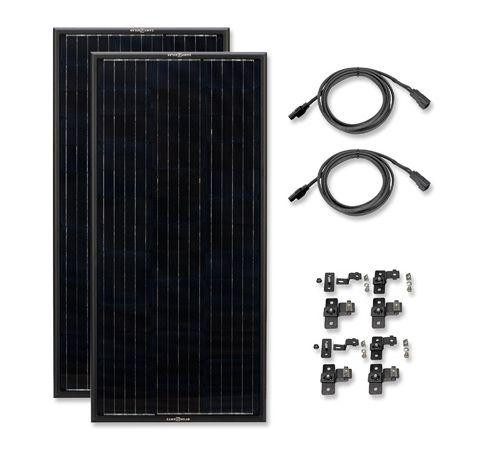 Zamp OBSIDIAN® SERIES 90 Watt Solar Panel Kit (2x45) | Bend Battery