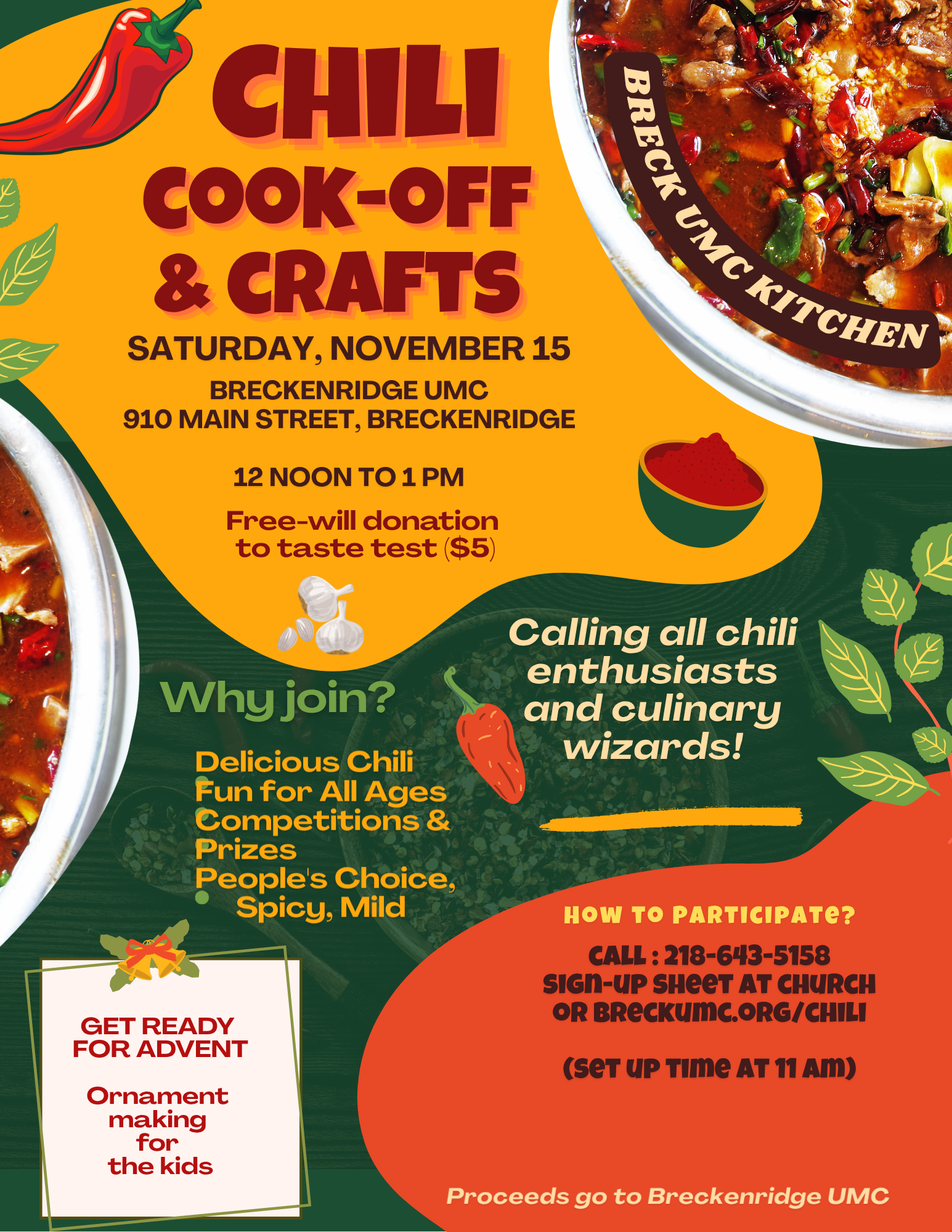 Chili Cook-Off & Crafts | Breckenridge United Methodist Church
