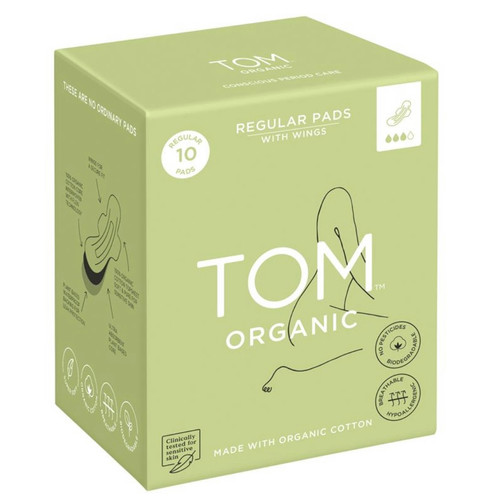 TOM 호주 오가닉 울트라씬 레귤러 날개형 10개입 | HOJUNUNA