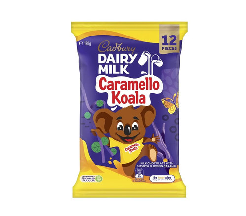 캐드버리 코알라 카라멜 밀크초콜릿 미니바 12개입 (180g) | HOJUNUNA