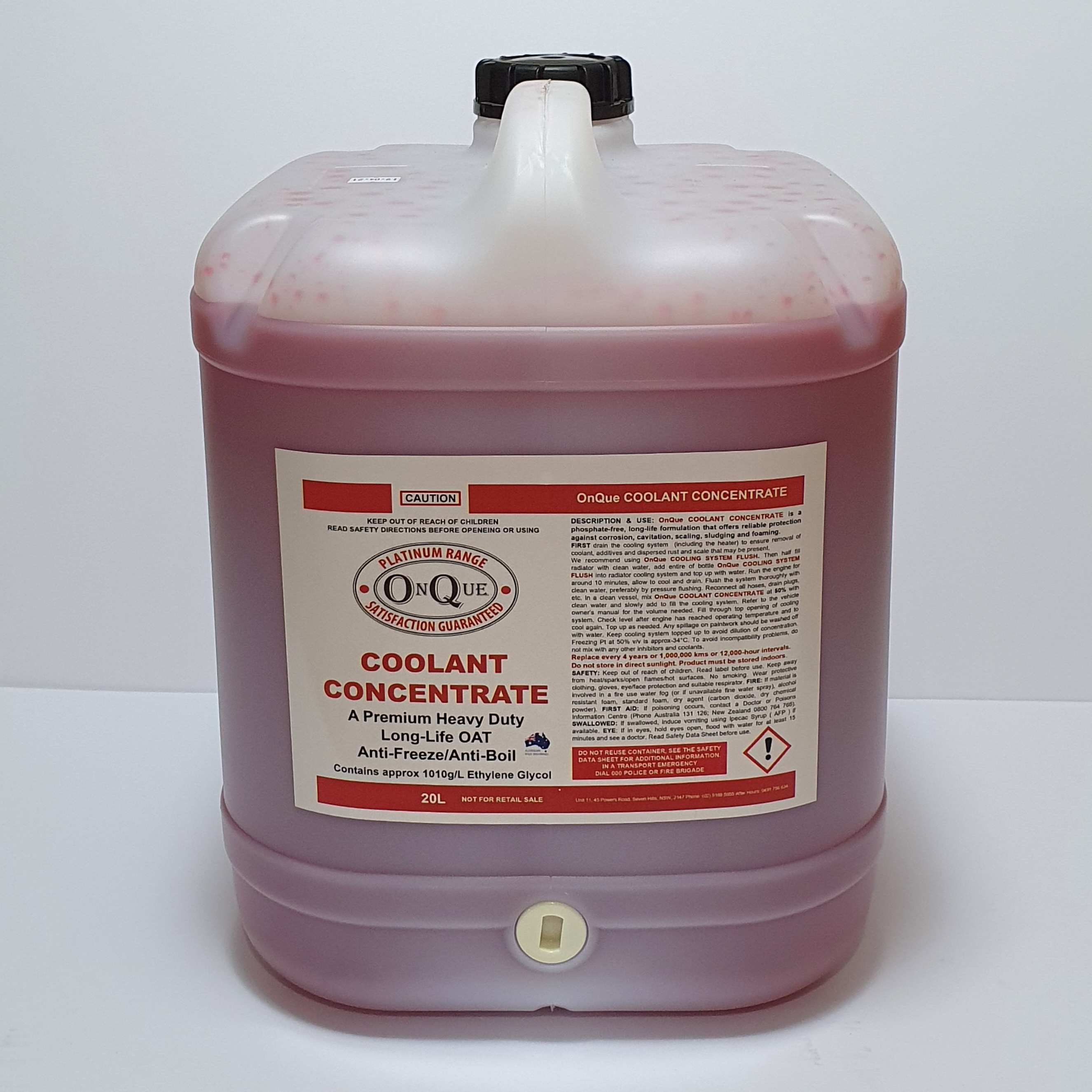 Red Coolant Concentrate | Quality Oil Solutions | Australia