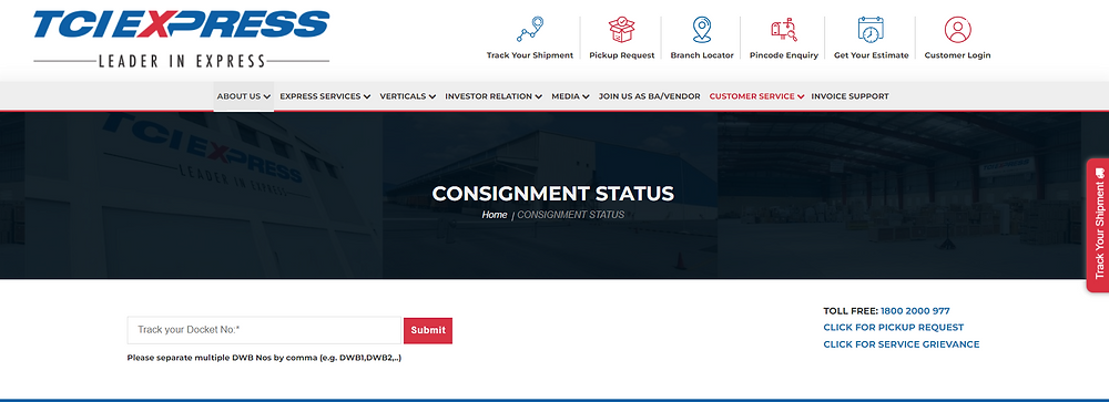 Simplify Your Logistics with TCI Express Tracking
