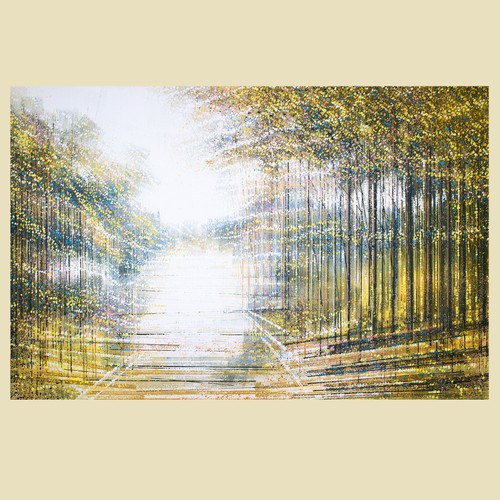 Trees In Hazy Afternoon Light - Painting By Marc Todd | Landscape ...