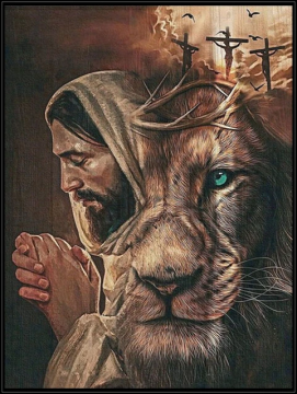 Jesus and the Lion | Nanas rings n things