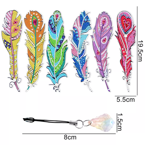 6 piece Feather Bookmarks | Nanas rings n things
