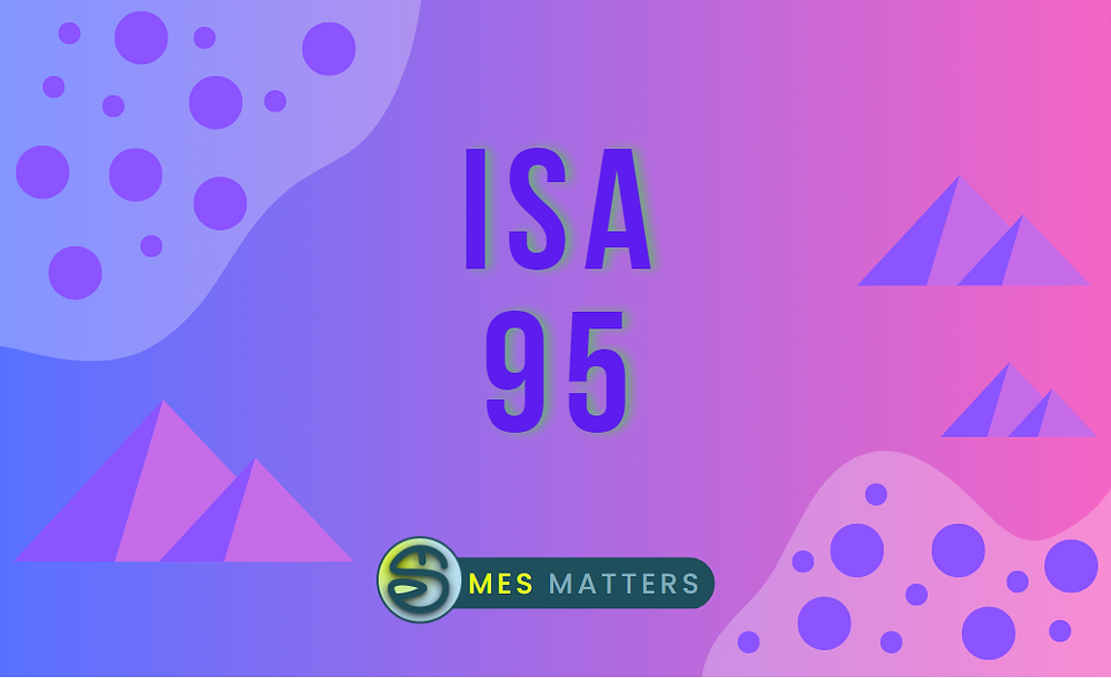 What is the ISA-95 model, and where does MES fit?