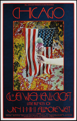 BG 211-1 Chicago Guess Who Bill Graham Fillmore 1970 Concert Poster ...
