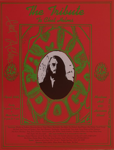 Tribute to Chet Helms Poster Kelley Art SIGNED Chet Helms 1994 Concert ...