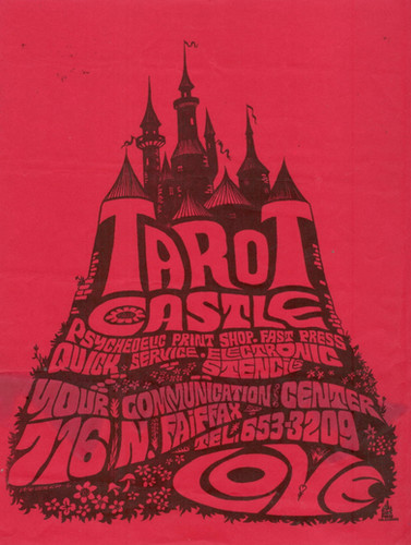 Tarot Castle Wilfred Weisser 60's Los Angeles Flyer | Concert Poster Store