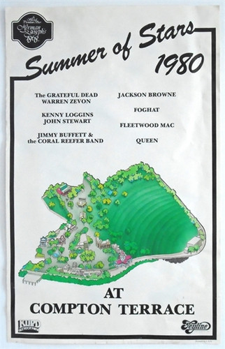 Compton Terrace 1980 Concert Schedule Grateful Dead Queen Fleetwood Mac ...