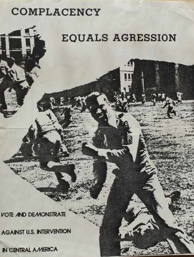 Complacency Equals Agression Anti-War Flyer | Concert Poster Store