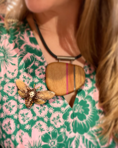 Death Head Moth Brooch | Anna Collette Hunt