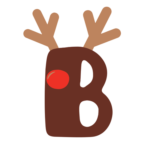 Reindeer alphabet PNG | The Learning Tree