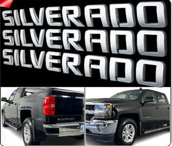 EMBLEMA DE LETRAS ¨SILVERADO" | IMPORTADORA GUZMAN