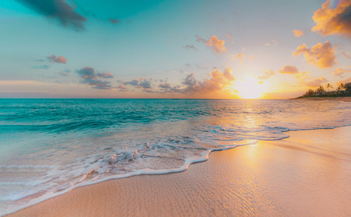 Sandy Shore Sunset