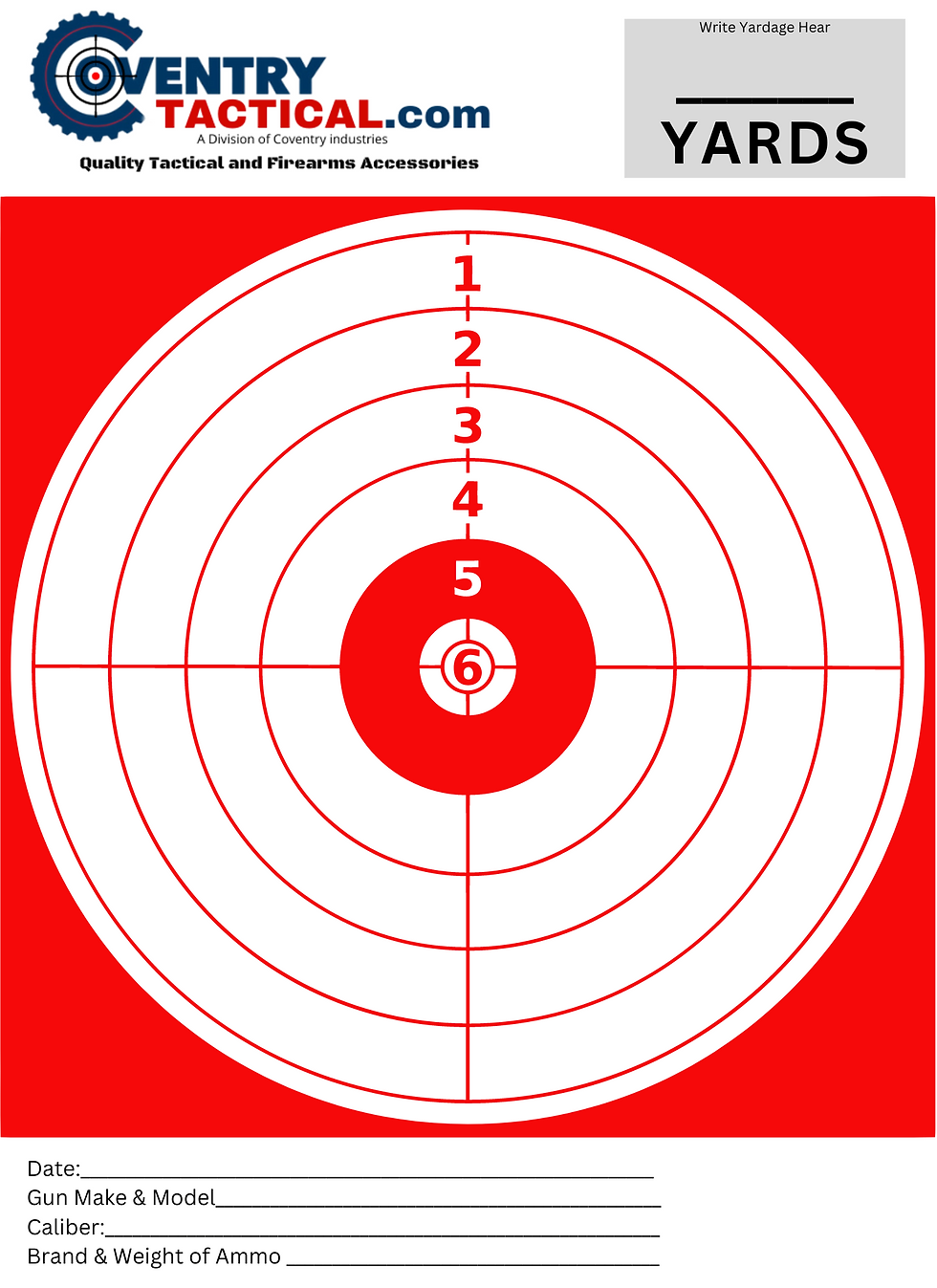 Printable Targets - FREE! Just Download and print! | Coventry Tactical