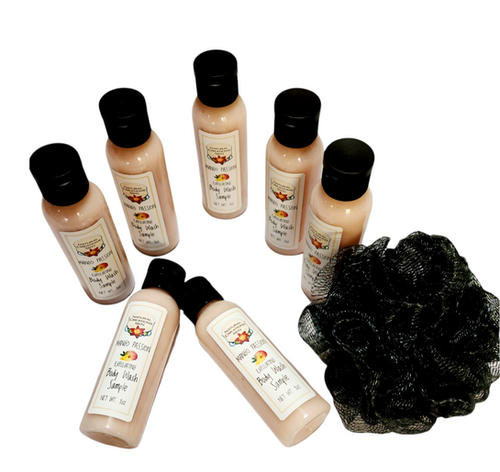 Exfoliating Body wash sampler | Natural CreationsSKNEach sampler pack ...