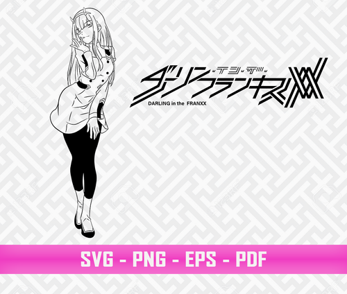 Darling in the Franxx SVG / Zero Two SVG / Vectors / Anime SVG / Waifu ...