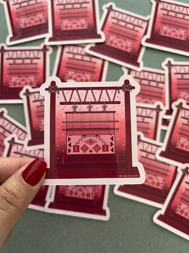 Navajo Loom Sticker | Red Pine Crafts