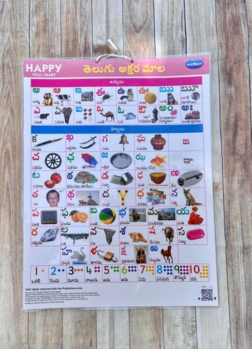Telugu Wall Chart - Jumbo Size | Swadeshi Roots