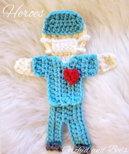 Essential Hero - Nurse Doctor - Applique Crochet Pattern PDF ...