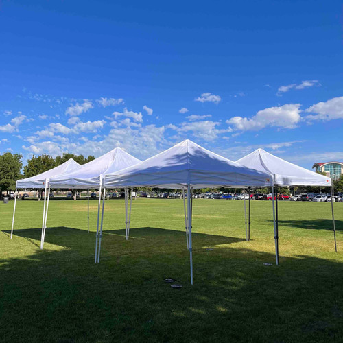 Set of 4 10ft x 10ft White Canopies | rentals801.com